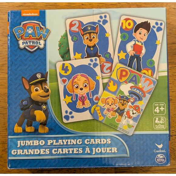 Cardinal Industries | Games | Paw Patrol Jumbo Playing Cards | Poshmark